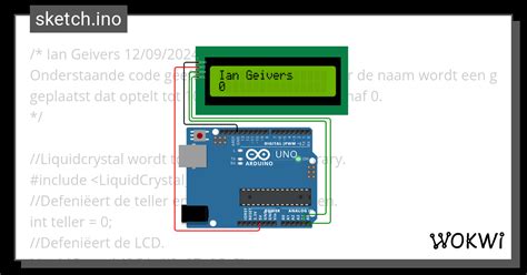 Opdracht 5 Lcd Wokwi Esp32 Stm32 Arduino Simulator