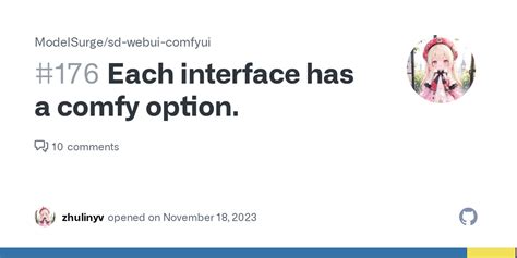 each interface has a comfy option · issue 176 · modelsurge sd webui