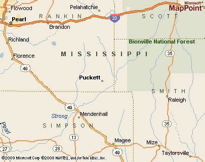 Where Is Puckett Mississippi See Area Map And More