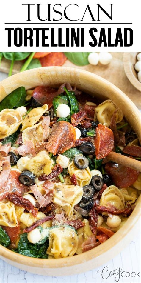 Tuscan Tortellini Salad Tortellini Salad Pasta Salad With Tortellini