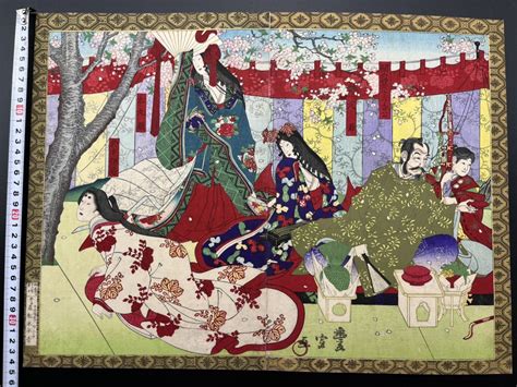 Yahoo オークション 真作本物浮世絵木版画 歌川豊宣新撰太閤記