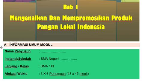 Modul Ajar Bahasa Indonesia Kelas Xi Fase F Kurikulum Merdeka 20222023 Modul Ajar Kurikulum