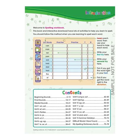 Spelling Workbook Interactive Book A Kmart