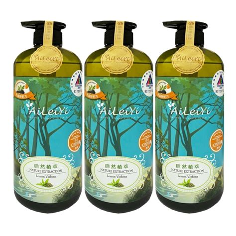 AiLeiYi洋甘菊潤膚沐浴精 忘憂森林 檸檬馬鞭草1000ml 3瓶 組 電電購