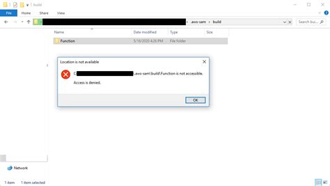 access to aws sam directory denied · issue 1763 · aws aws toolkit