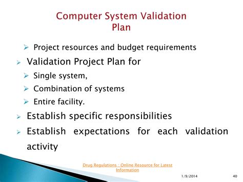 Computer System Validation Pptx