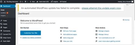 Easy Fix An Automated Wordpress Update Has Failed To Complete Please Attempt The Update Again