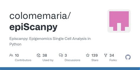 Github Colomemaria Episcanpy Episcanpy Epigenomics Single Cell Analysis In Python