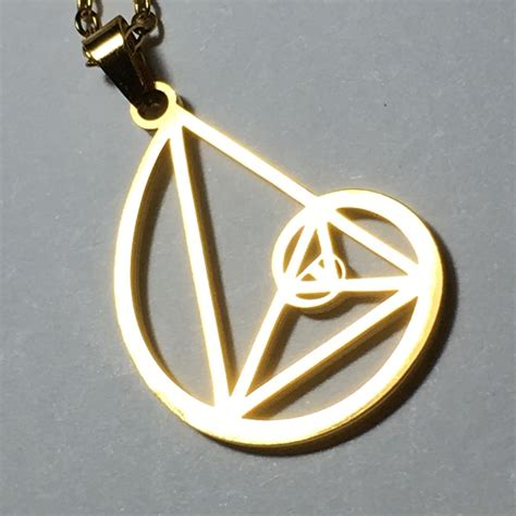 Golden Triangle Phi Ratio Fibonacci Spiral Pendant Etsy