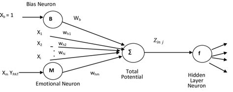 Input And Output Configuration Of A Hidden Layer Neuron Download