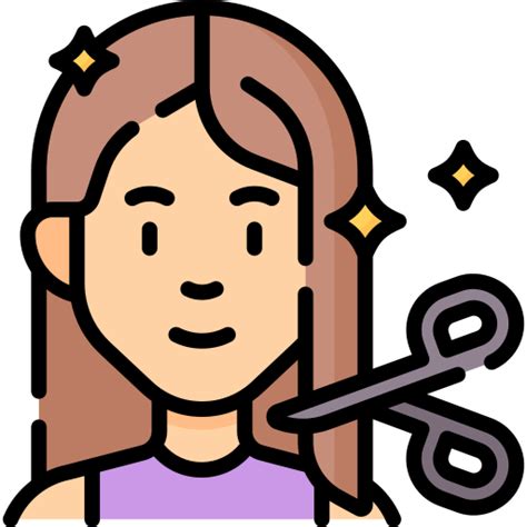 Hair Cutting Special Lineal Color Icon