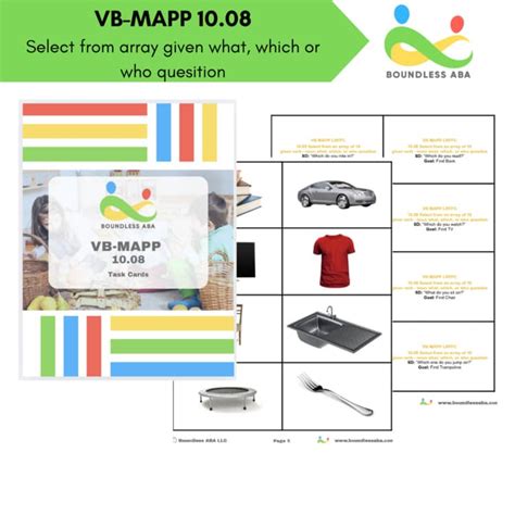 Vb Mapp Lrffc 1008 Task Cards Ultimate Printable Dtt Set Special Edaba