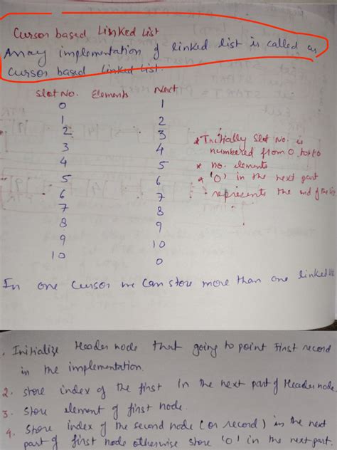 Cursor Based Linked List Pdf