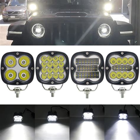 Led 스포트라이트 작업등 3 인치 12v24v 안개등 오프로드 4x4 4wd Led 라이트 바 트럭 자동차 Atv Suv Uaz 오토바이용라이트 바