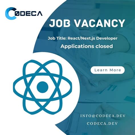 Codeca On Linkedin Techtalent Reactjs Jobopportunity Thankyou