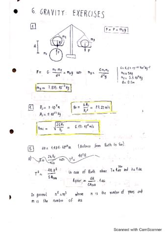 Topic Gravity Solved Exercises Pdf