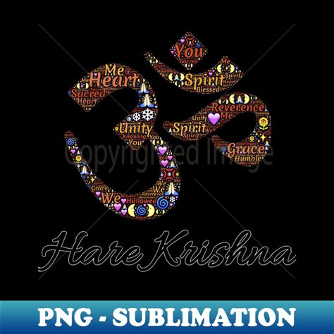 Hare Krishna Aesthetic Sublimation Digital File Defying Inspire Uplift