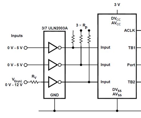 V Interface To MSP Using ULN Logic Forum Logic TI E E Support Forums