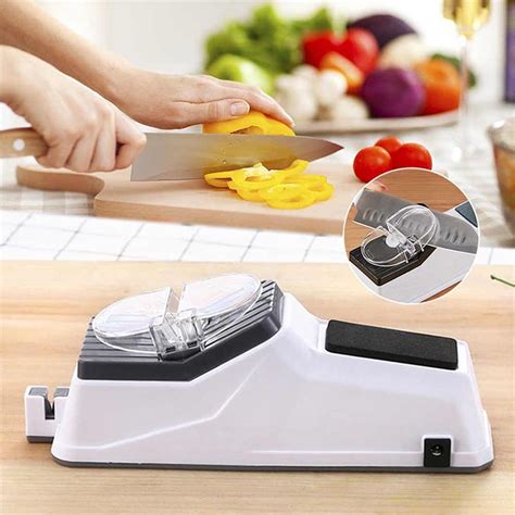Electric Knife Sharpener Usb Rechargeable Handheld Sharpening Stone