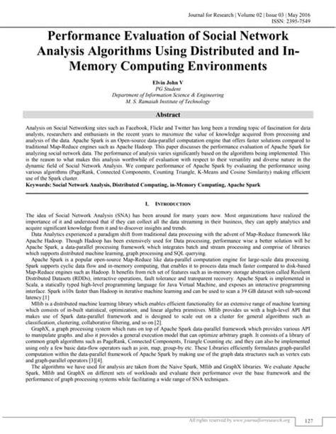 Performance Evaluation Of Social Network Analysis Algorithms Using