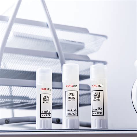 得力7107固体胶透明 高粘度手工固体胶高透明度固体胶棒384支起订低于起订量不发货报价参数图片视频怎么样问答 苏宁易购