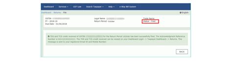 Full Procedure To File TDS TCS Credit Received On GST Portal