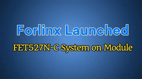 Introducing FET N C System On Module OK N C SBC Allwinner T Series YouTube