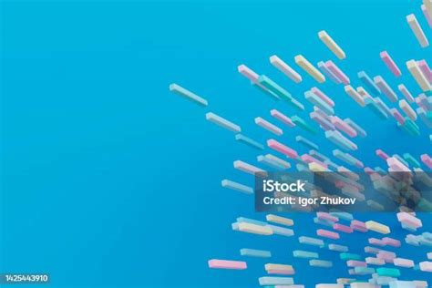 무작위 큐브 요소가있는 다채로운 추상 기하학적 3d 배경 색상의 파란색 팔레트 고급 추상적 인 배경 수평 크기 3d 렌더링 그림 3차원 형태에 대한 스톡 사진 및 기타