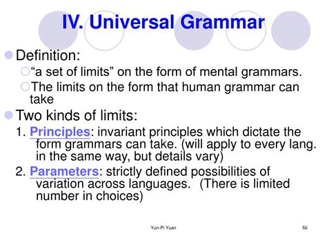 What Is Universal Grammar Design Talk