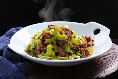 凉瓜牛肉 中国菜系 食品餐饮 摄影素材 汇图网www huitu