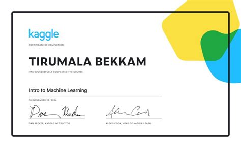 Tirumala Bekkam On Linkedin Machinelearning Kaggle Datascience Ai