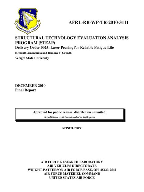Fillable Online Finite Element Analysis Of Laser Peening Of Thin Aluminum Fax Email Print