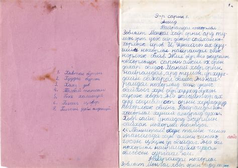 Ангийн андуудын дурсамжийн блог Бага ангийн Монгол хэл ний дэвтрийн тухай дурсамж