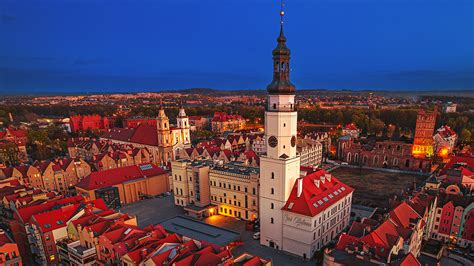 Glogow Starówka W Głogowie Niebieska Godzina Głogów Z Gó Flickr
