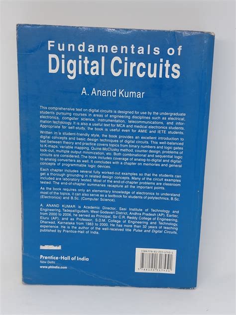 Fundamentals Of Digital Circuits By A Anand Kumar Naresh Old Books Seller And Purchaser