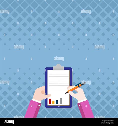 Business Associate Holding Clipboard Documenting Financial Reports With