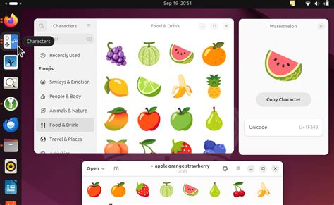 Characters An Intro To Ubuntu Default Emoji Unicode Application