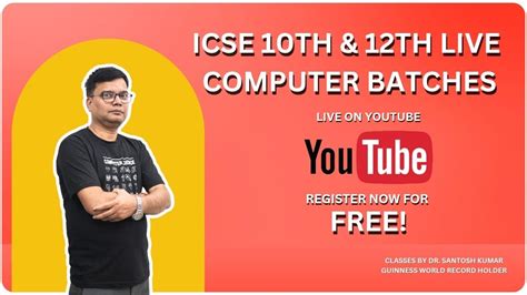 Revision Of Icse Class 9 Syllabus Part 1 For Class 10 Computer Applications Dr Santosh