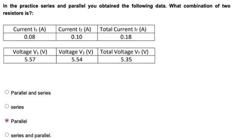 Solved In The Practice Series And Parallel You Obtained The Chegg