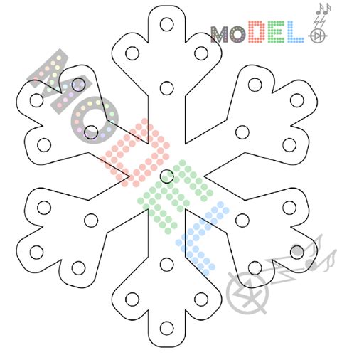 Coro Snowflake 12in 25 Nodes Model
