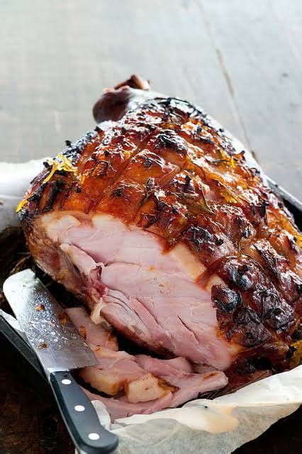 Ham With Orange Rosemary Marmalade Glaze Recipe Slow Cooked Ham Slow Cooker Ham Recipes
