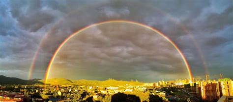 北京：雨中出现双彩虹 绚烂多姿 组图 凤凰资讯