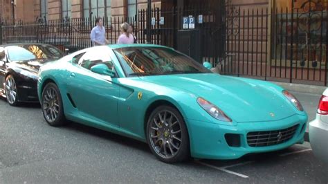 Arab Turquoise Ferrari 599 Walkaround In London Youtube