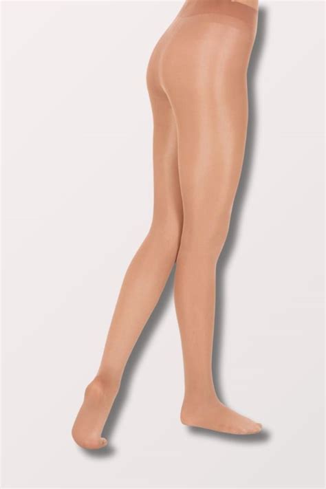 Womens Plus Size Footed Shimmer Tights W Soft Knit Waistband Toast