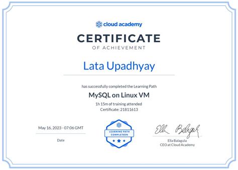 Lata Upadhyay On Linkedin Share Learning Sqlon Linux Cloud