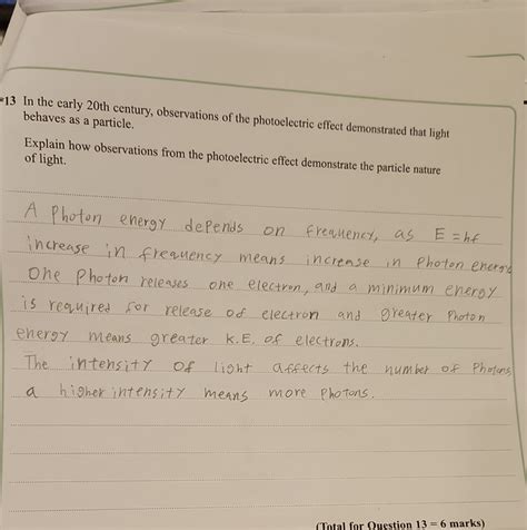 Ial Edexcel Physics Unit 2 6 Mark Question R Alevel