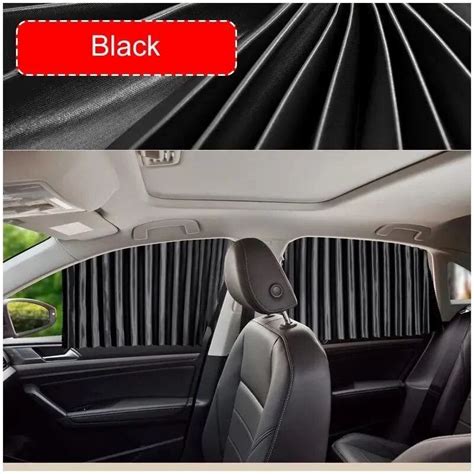 Car Window Curtain 4pc Magnetic Window Curtain Adjustable Set Of 4 At