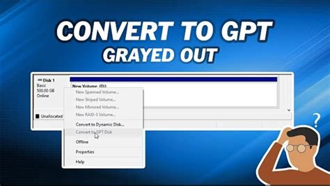 Solved Convert To Gpt Disk Greyed Out 2 Proven Fixes