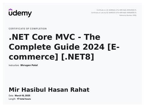 dotnet aspnetcore webdevelopment csharp mvc udemy… mir hasibul