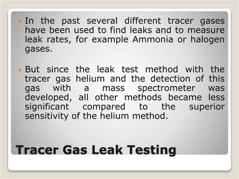 DOC LM Leak Testing Commonly Carried Out In A Industrial Sites To Testing On Different